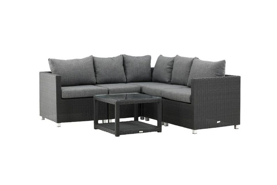 Ebuy24 Gartenlounge Set Vamos Loungeset 2 Teile Grauschwarz