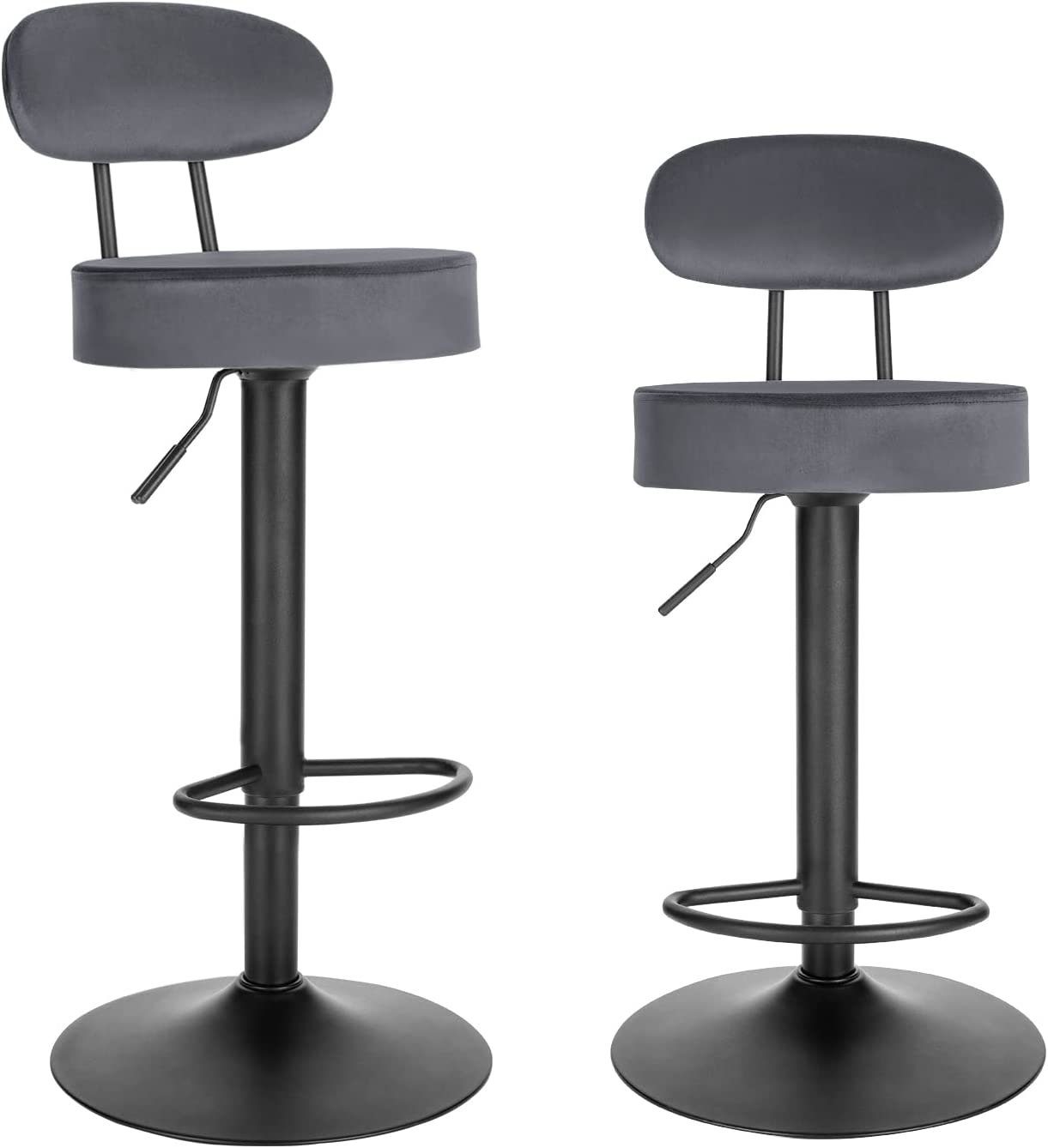Eugad Barhocker 2 St Höhenverstellbar Ergonomischer Hocker Mit