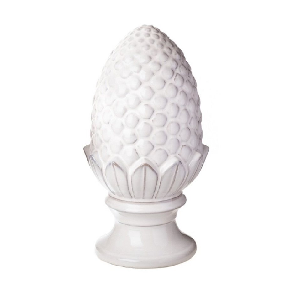 Linoows Dekoobjekt Barock Skulptur Pinienzapfen Pfeilerschmuck 27 Cm