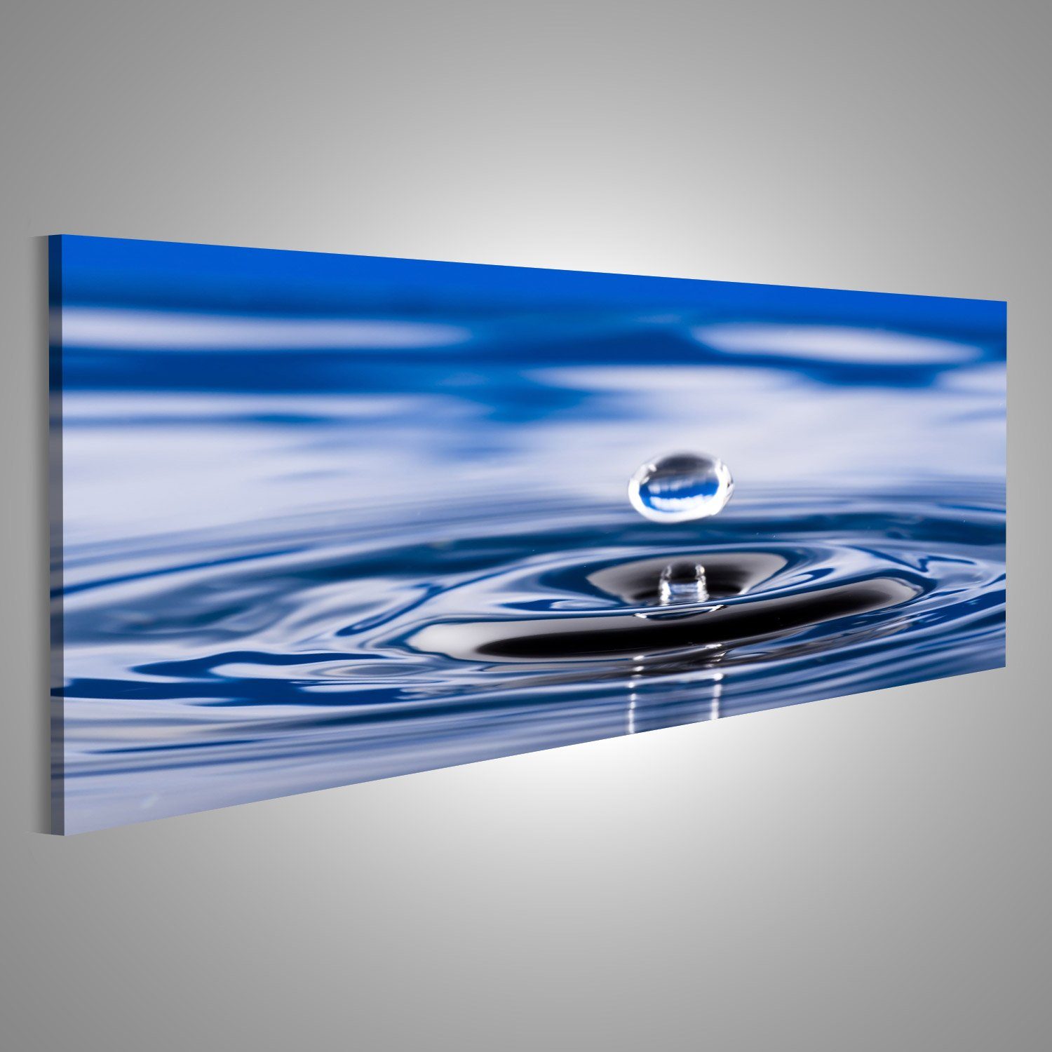 islandburner Leinwandbild »Bild auf Leinwand Wassertropfen Wandbild Leinwandbild Wand Bilder ...