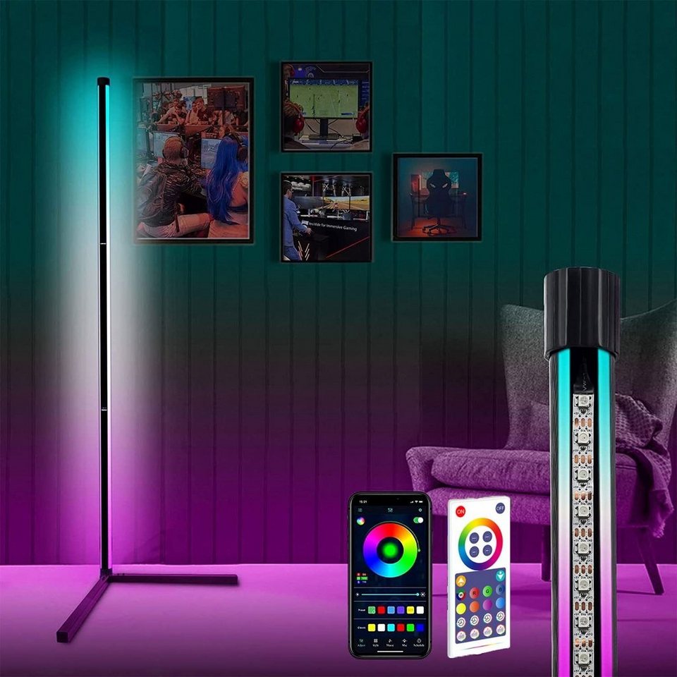Xersek Stehlampe Led Stehleuchte Rgb Eckleuchte Stehlampe Farbwechsel