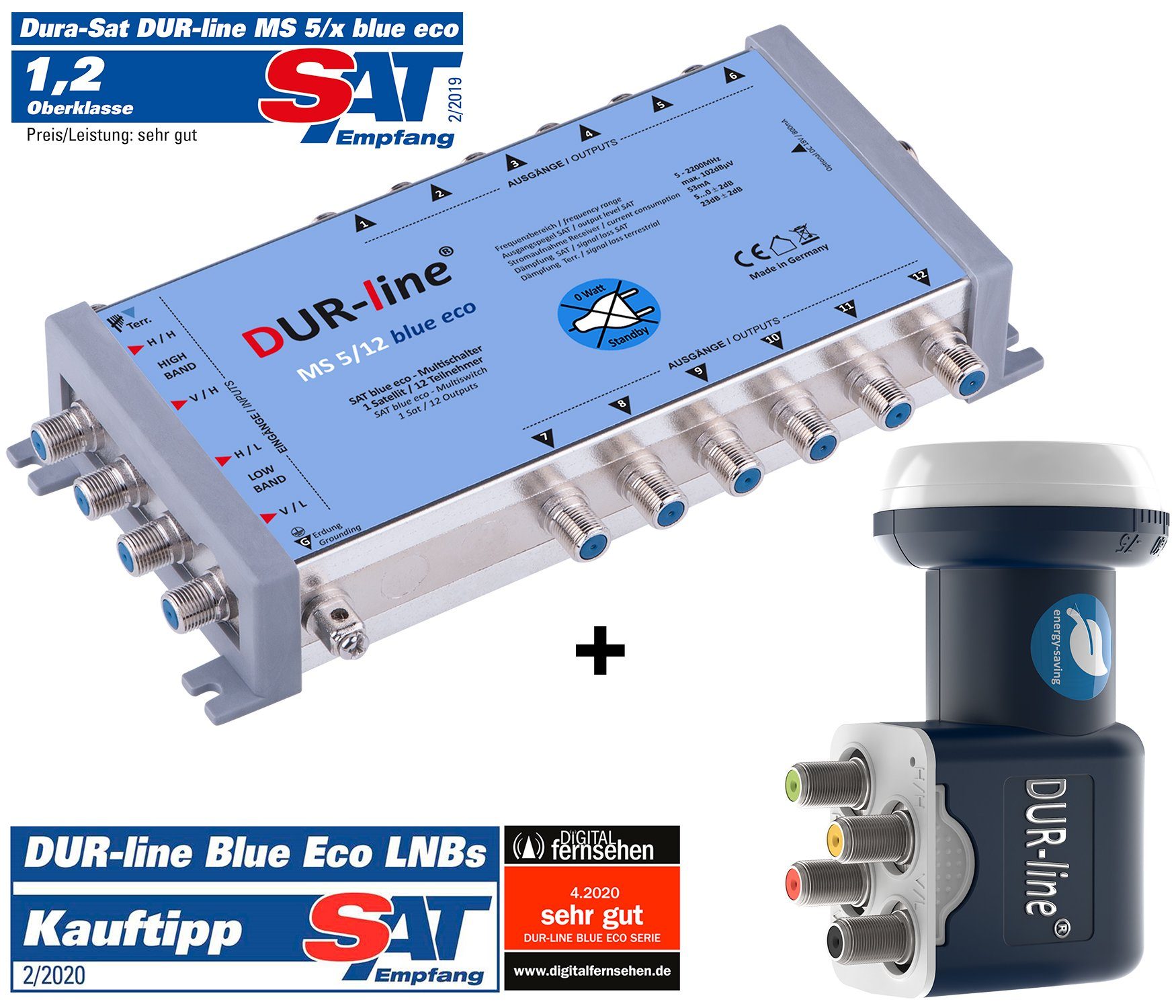 DUR-line DUR-line MS-S 5/12 Blue ECO - Multischalter Set SAT-Antenne