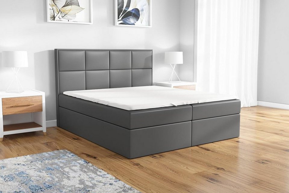 Aandj Möbelland Gmbh Boxspringbett Dan Mit 2 Bettkästen Bonell Matratze