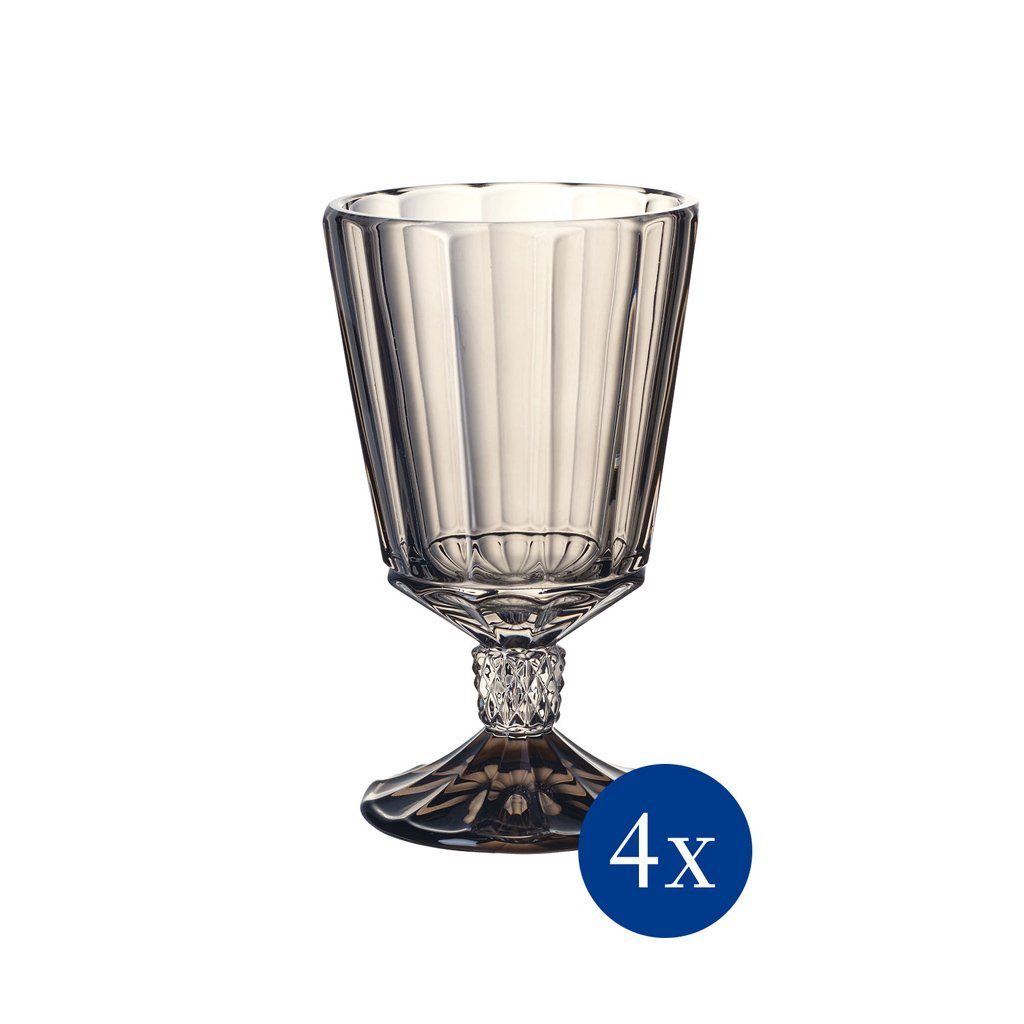 Villeroy & Boch Gläser-Set Opéra Smoke Weißweinkelch 4er-Set, Glas