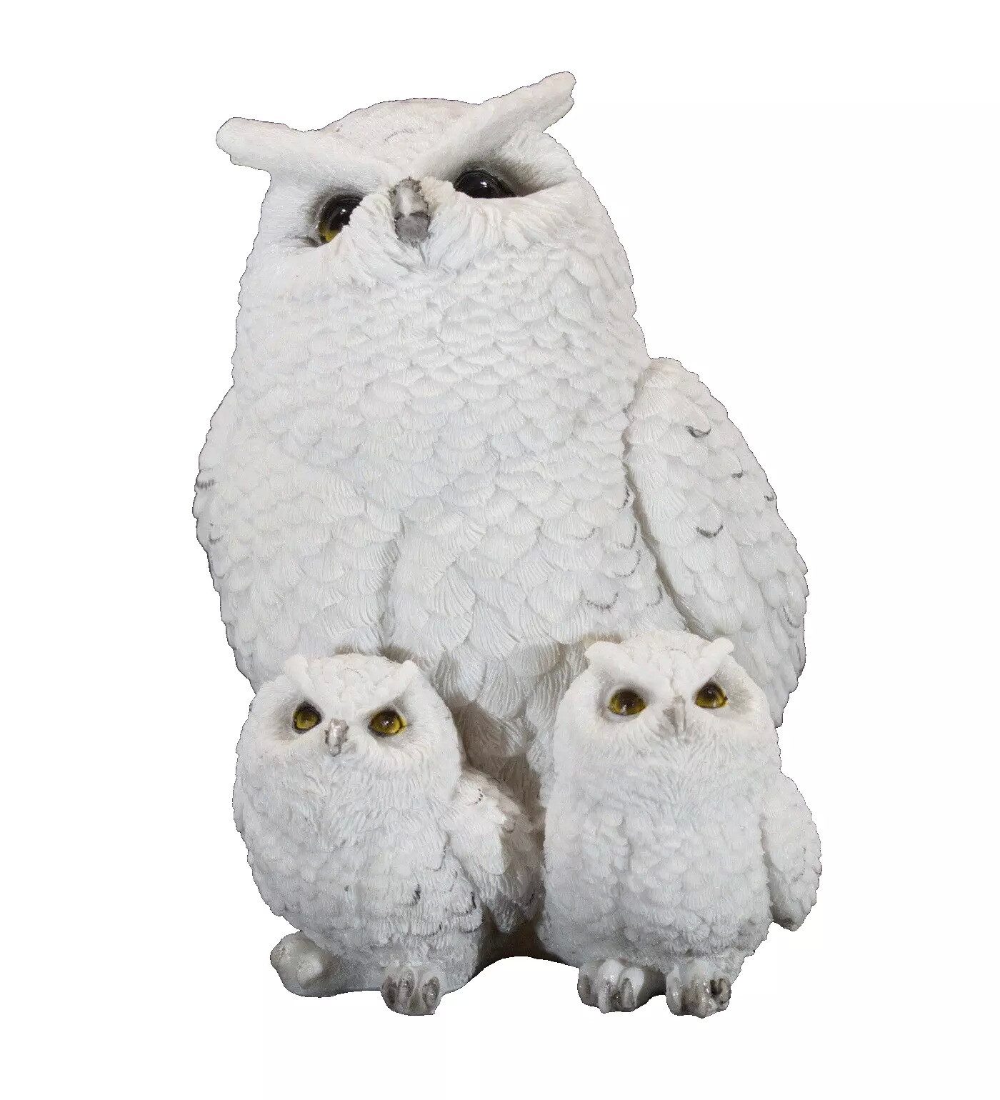 Kaufhaus le petit Tierfigur Deko Eule Schneeeule Kauz Vogel Baby Paar Figur Skulptur ...