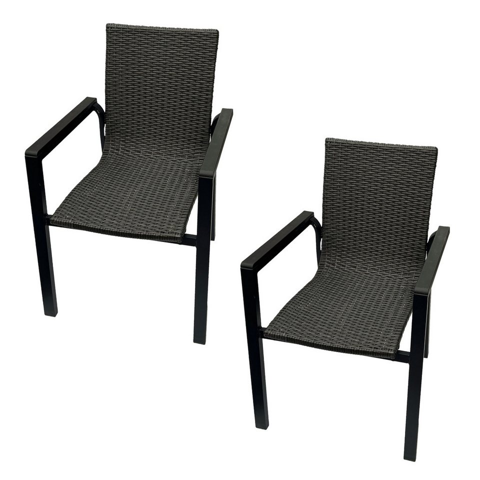 Belavi Stapelstuhl 2er Set Stapelstuhl Robust Und Stapelbar