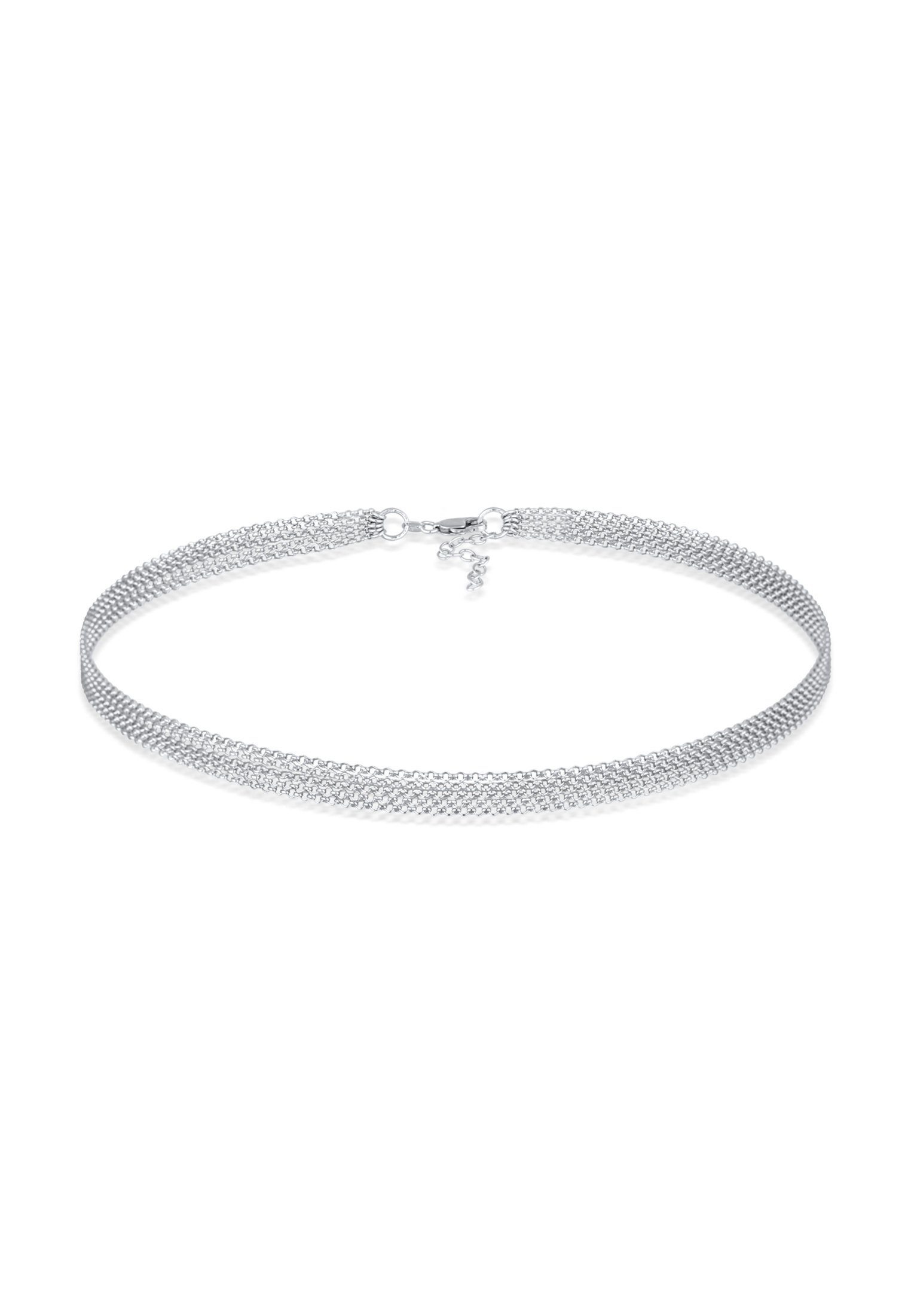 Elli Choker Choker 5-Lagig Gliederung Modern 925 Silber