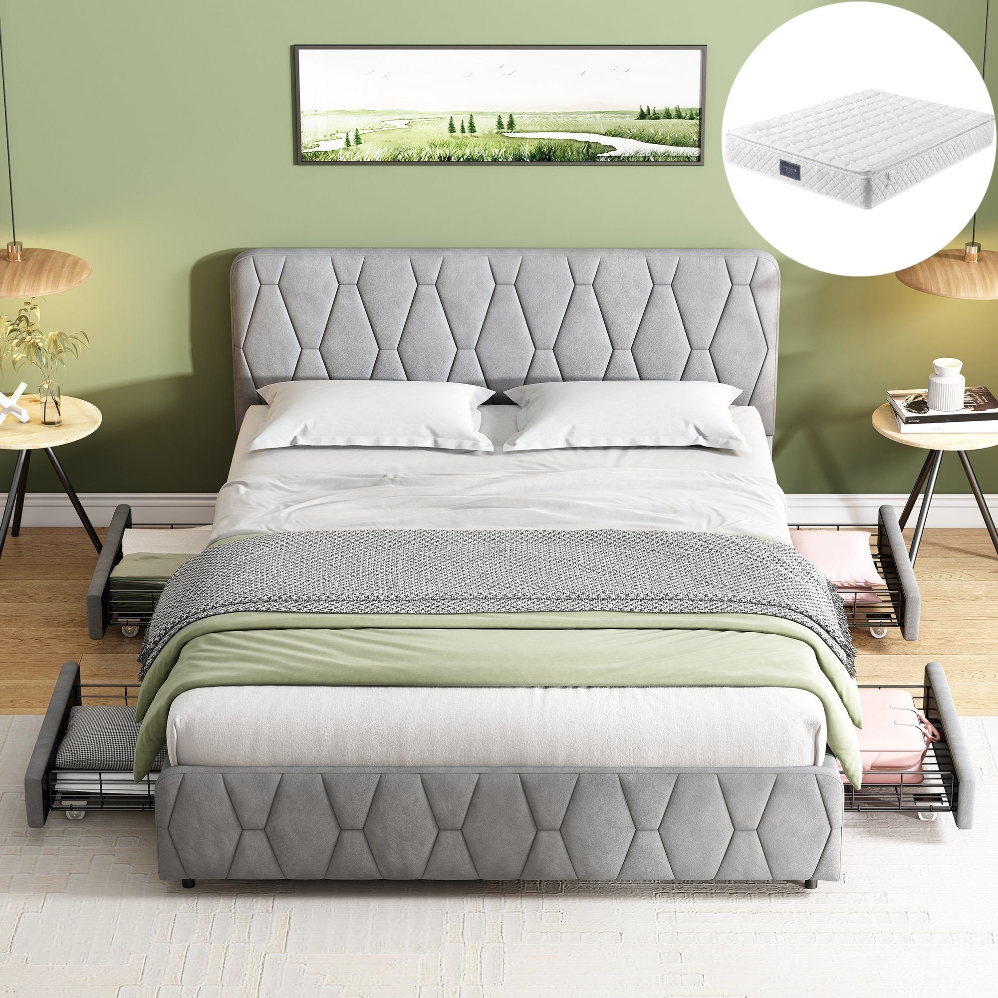 Hohe Polsterbetten 140x200 online kaufen | OTTO