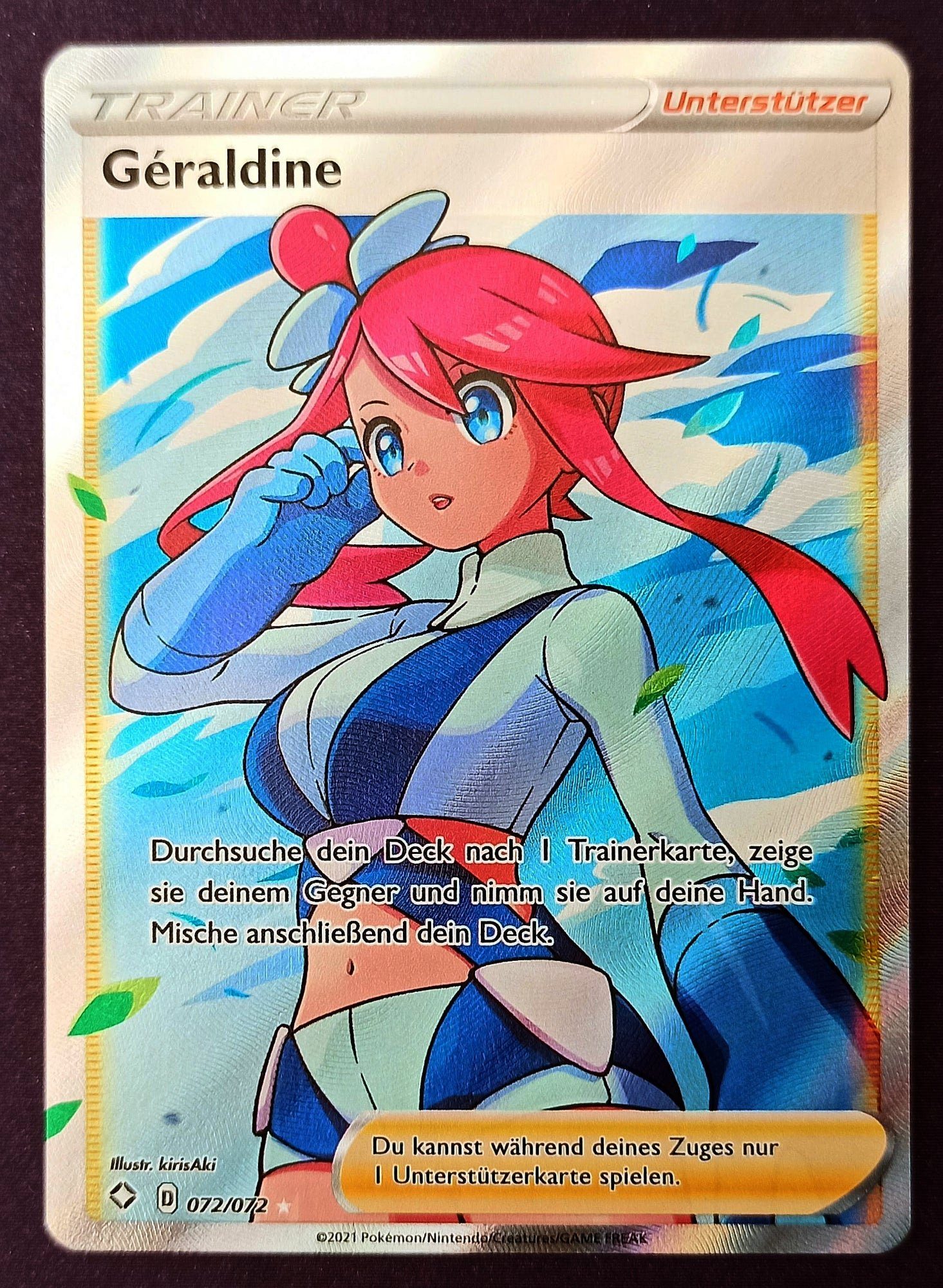 POKÉMON Sammelkarte Pokemon-Karte Ultra-Rare superseltene Full-Art Waifu Trainer Karte, Pokemon ...