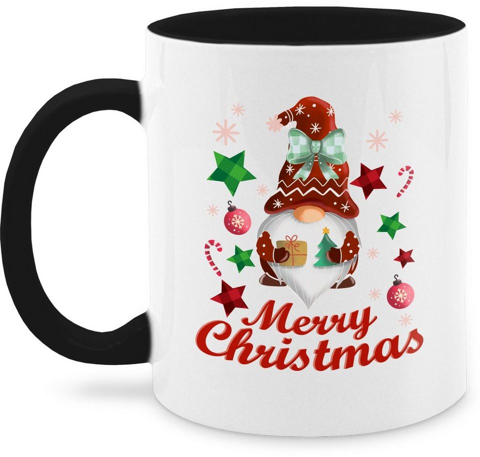 Shirtracer Tasse Weihnachtlicher Wichtel Weihnachtstasse Tasse