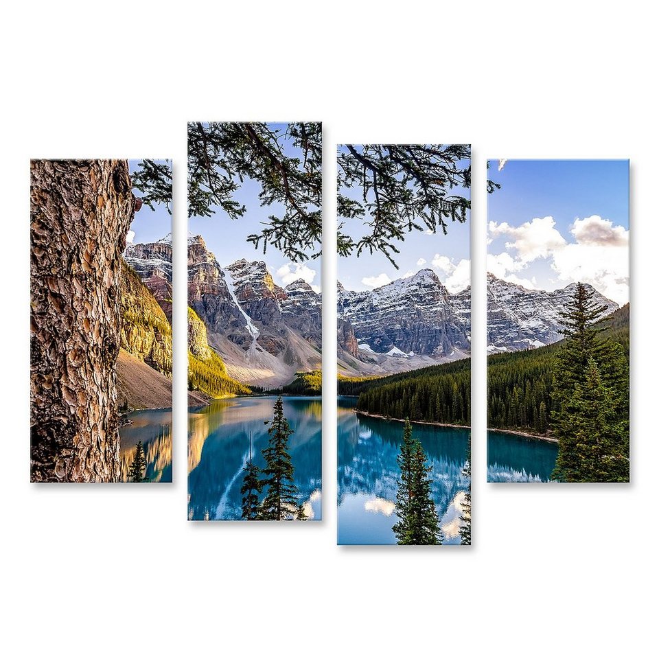 Islandburner Leinwandbild Bild Auf Leinwand Landschaft Blick Auf Morain