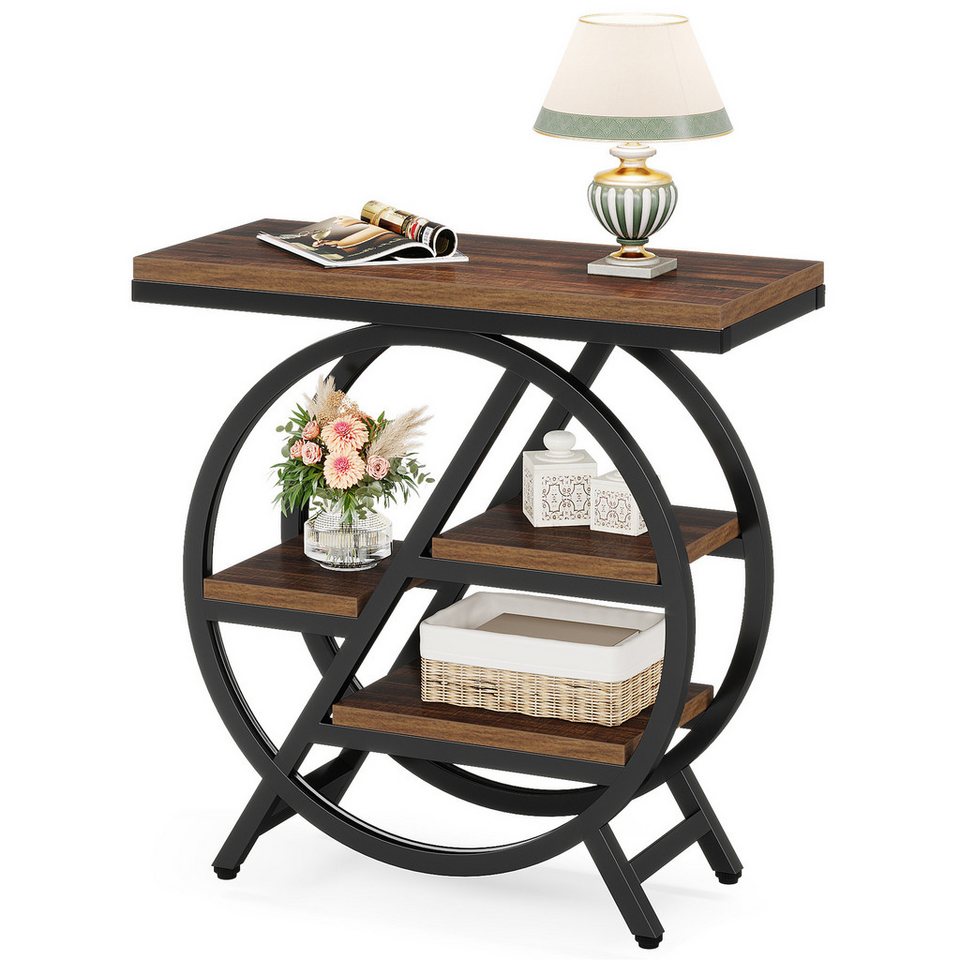 Tribesigns Beistelltisch 65cm Couchtische Sofatisch Mit 3 Ablagen