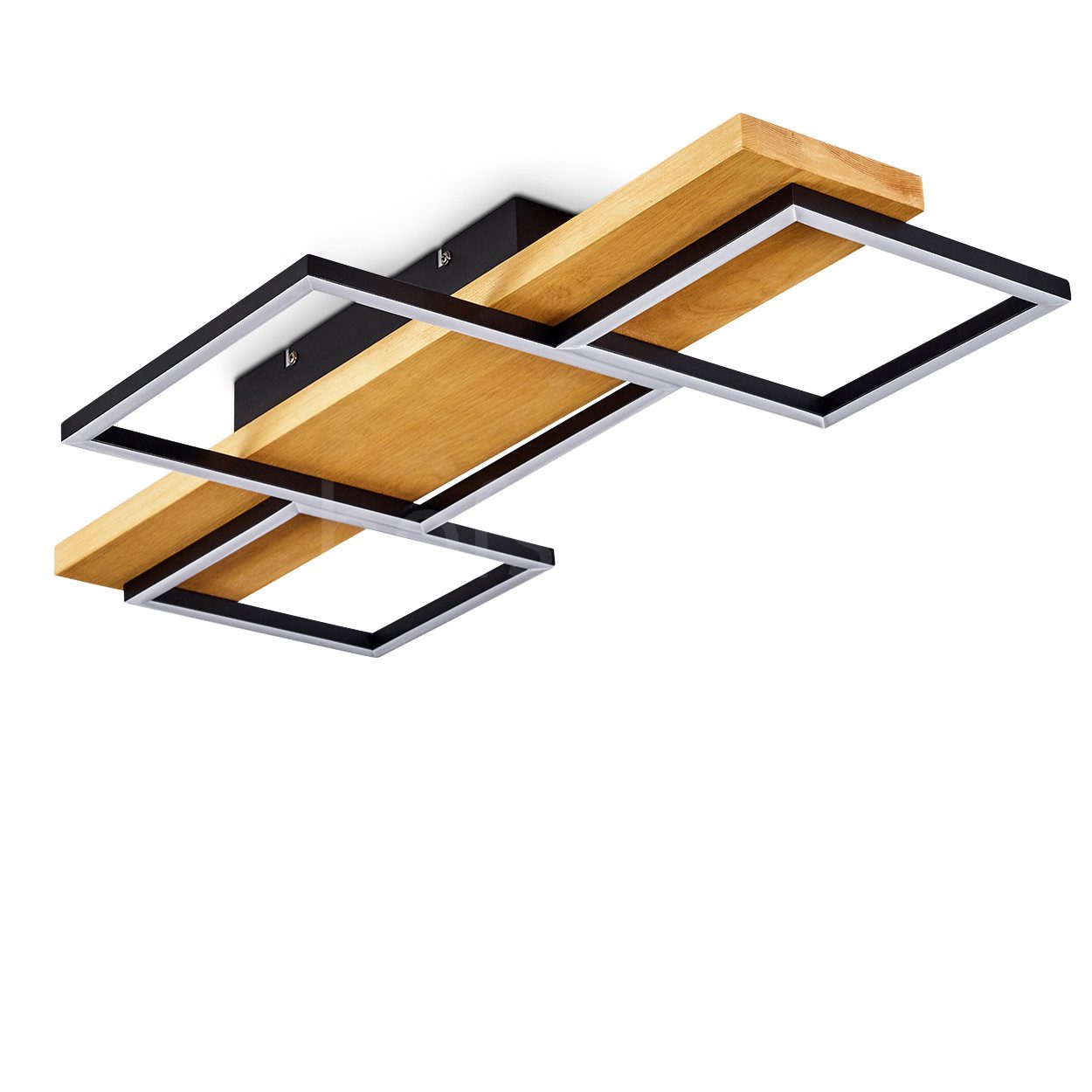 Hofstein Deckenleuchte Palermo Dimmbare Deckenlampe Aus Metallholz