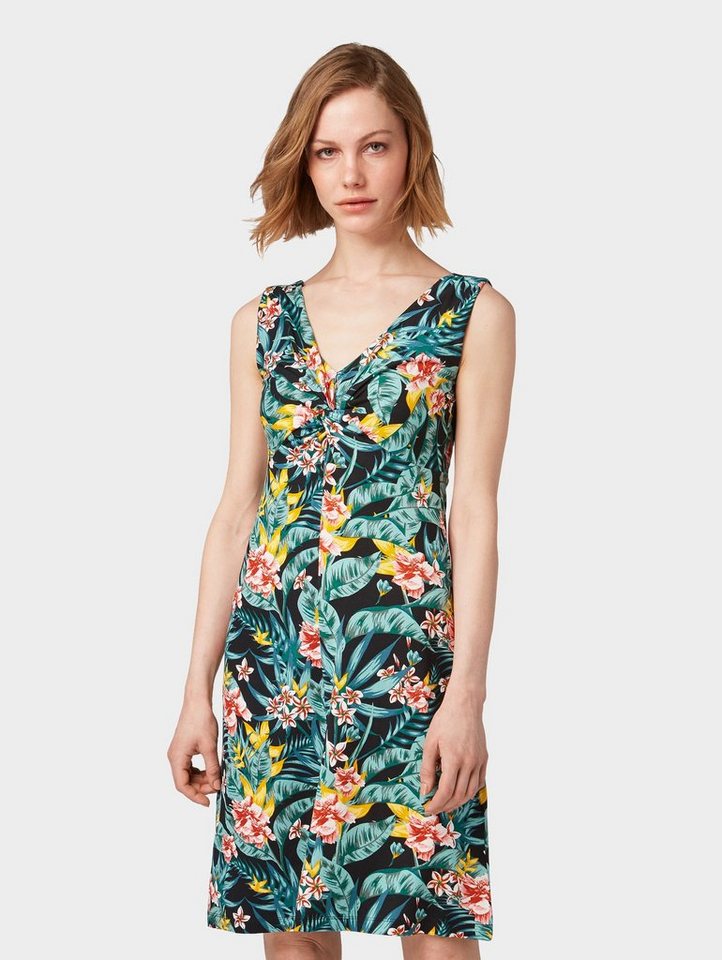 Tom Tailor Jerseykleid Kleid Mit Knoten Optik