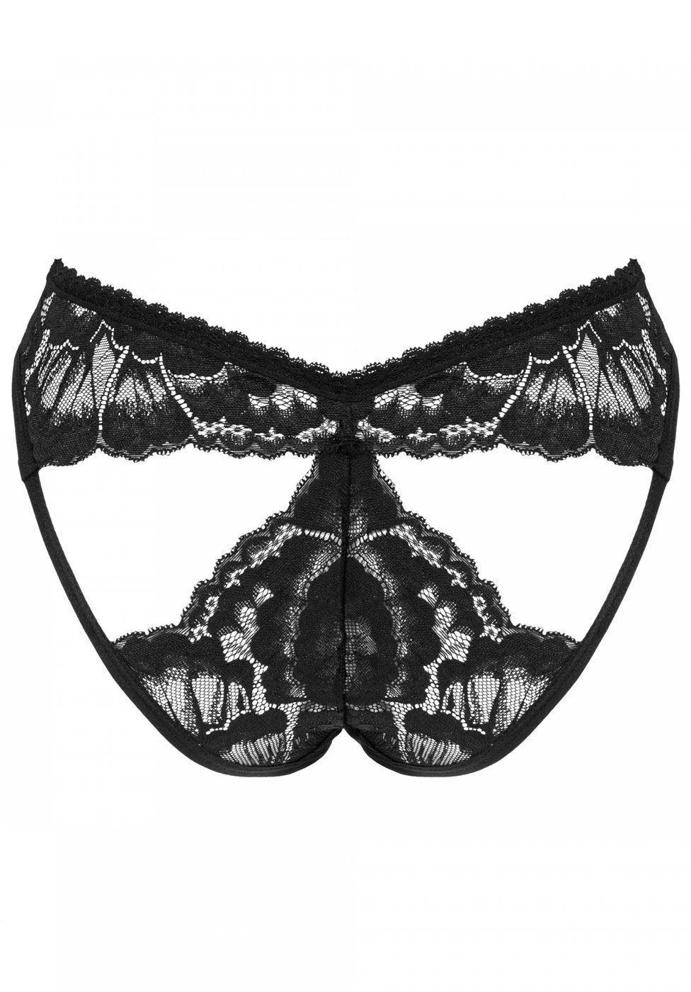 Obsessive Slip Alessya Slip mit Spitze - schwarz (1-St) transparent