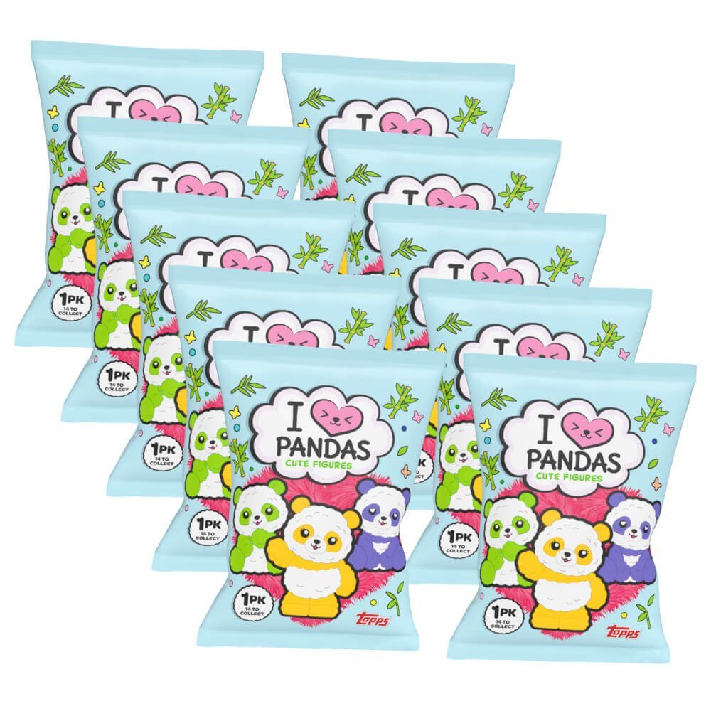 Topps Sammelfigur Pandas Figur - I Love Pandas - Sammelfigur - 10 Tüten (Set), I Love Pandas ...