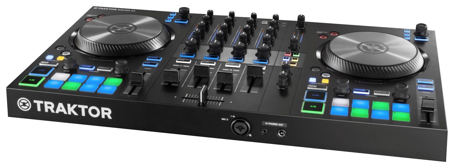 Traktor DJ Controller TRAKTOR KONTROL S3, inkl. Vollversion von TRAKTOR PRO 3 und Präzisions-Jog ...