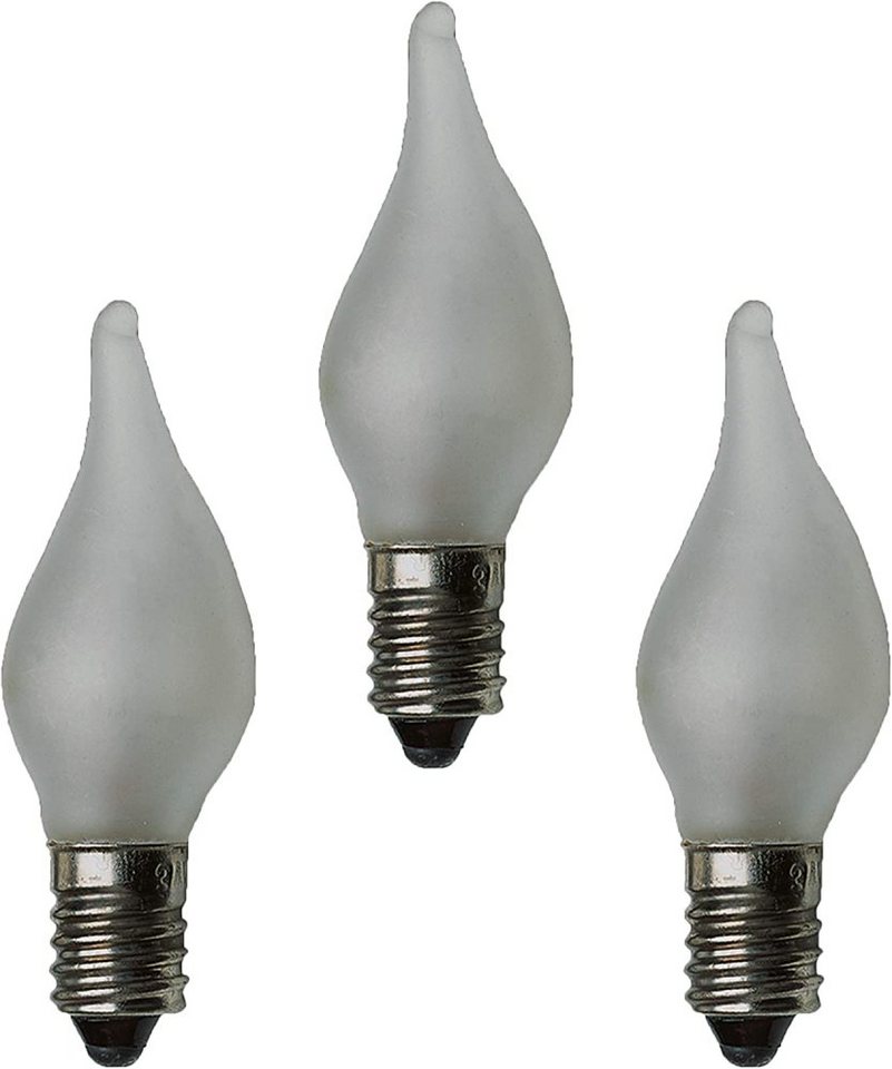 Hellum Led Leuchtmittel Hellum 3 X Flammenkerze E10 23v 3w Matt