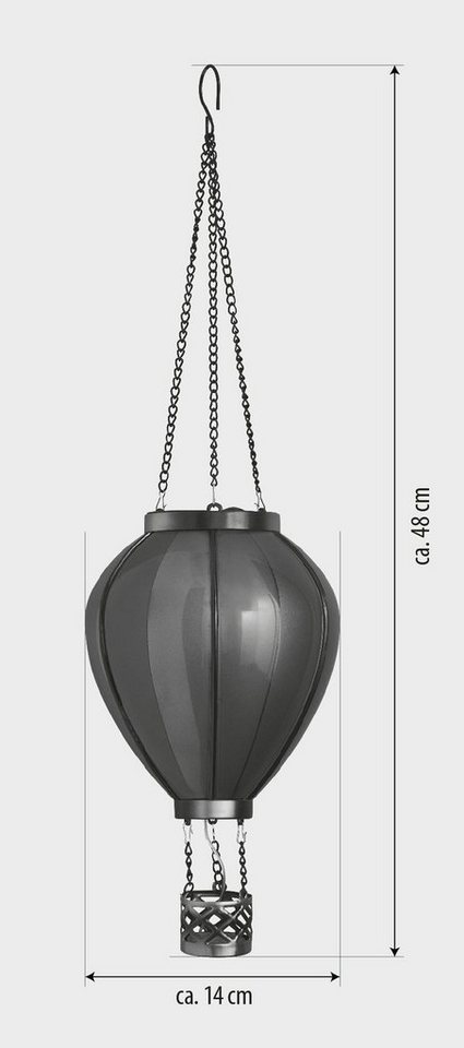 Northpoint Led Gartenleuchte Led Solar Laterne Heißluftballon Windlicht