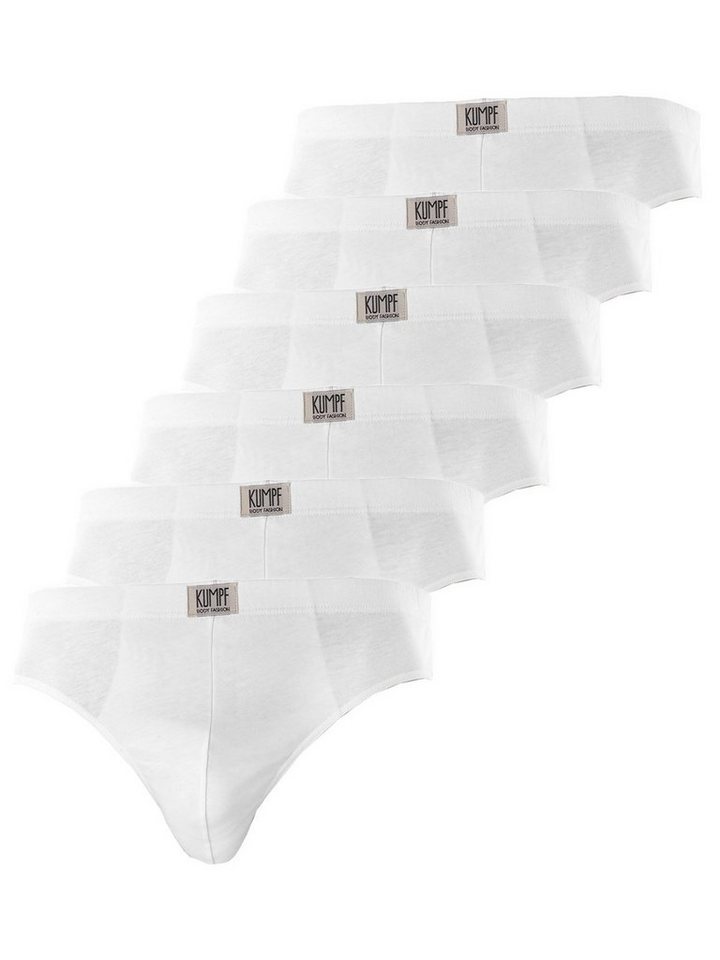 Kumpf Slip 6er Sparpack Herren Slip Bio Cotton Spar Set 6 St