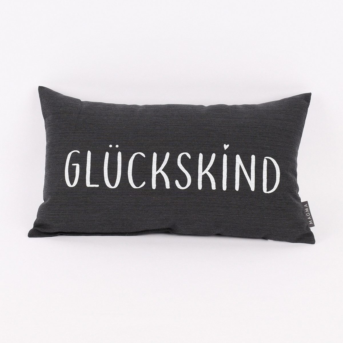Magma Heimtex Dekokissen Magma Deko Kissen Mit Aufschrift Glückskind