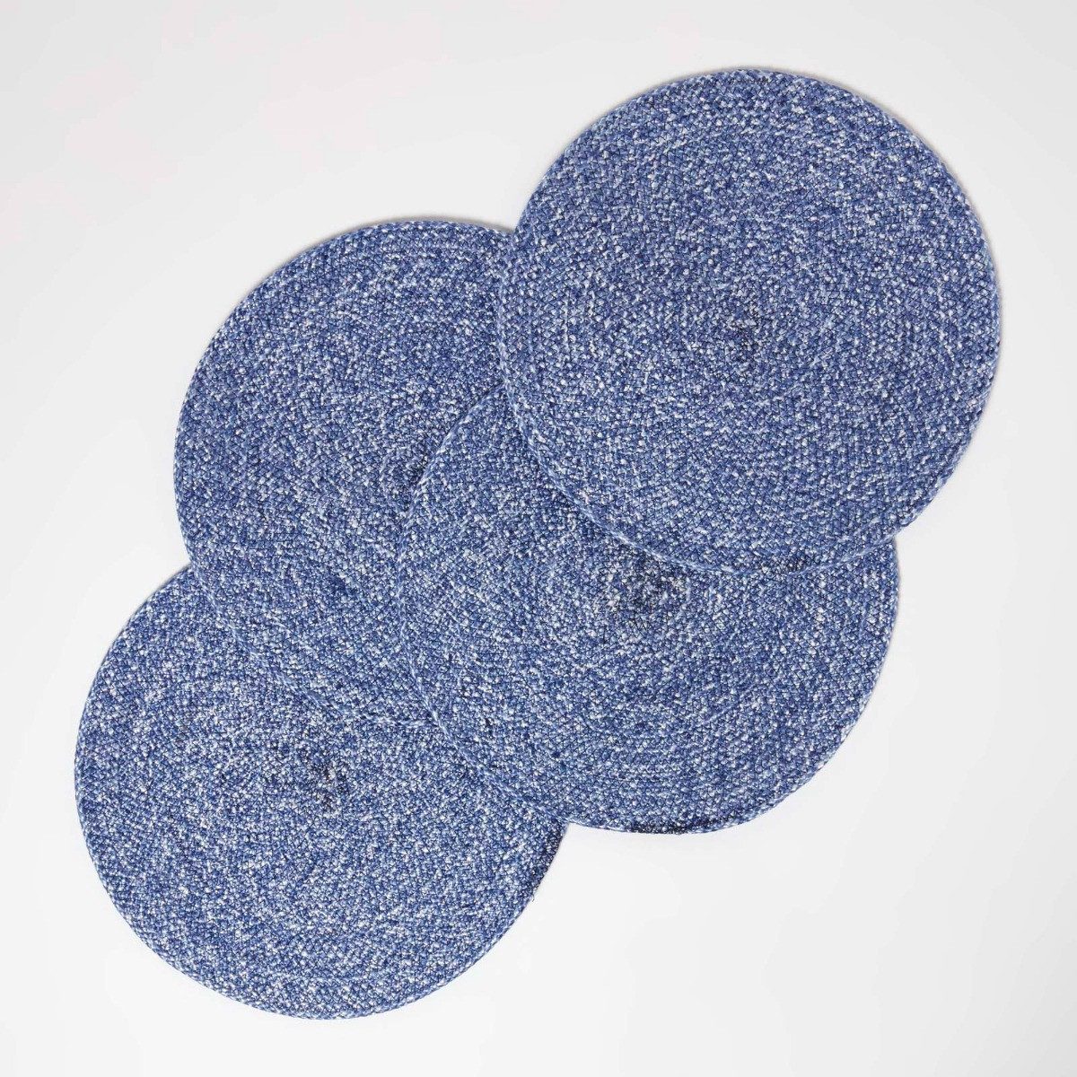 Homescapes Platzset Tischset Blau Im 4er Set 40 Cm 4x Platzset Rund