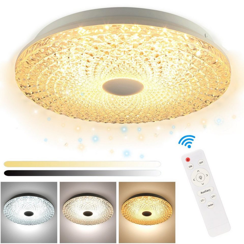 Wilgoon Deckenleuchte Sternhimmel Led Deckenlampe Dimmbar Mit