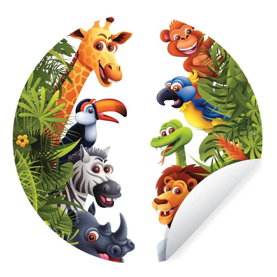 Muchowow Wandsticker Dschungel Tiere Jungen Mädchen Giraffe