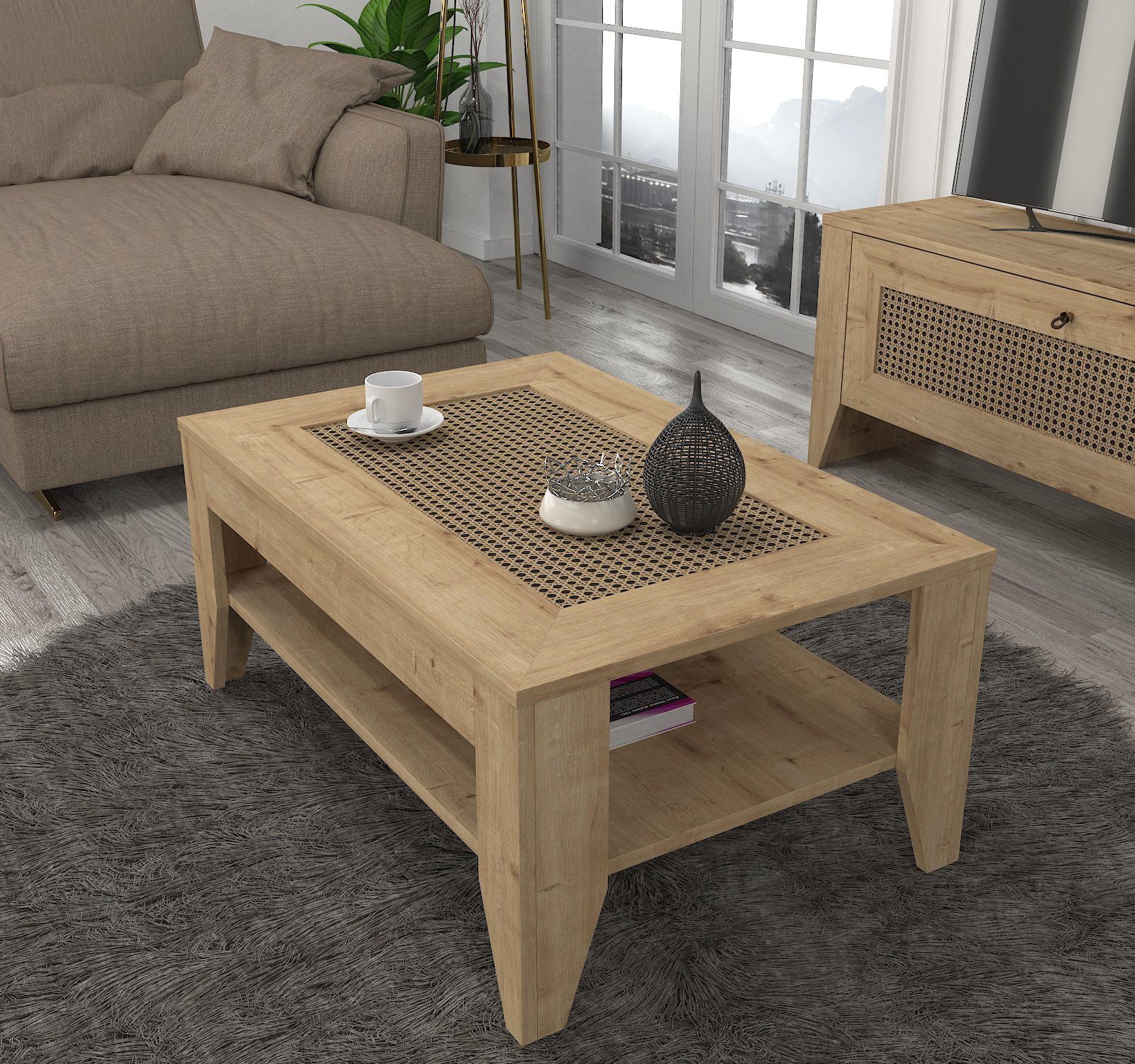 Skye Decor Couchtisch 100 Melamine Coated Particle Board 40 Cm X 60