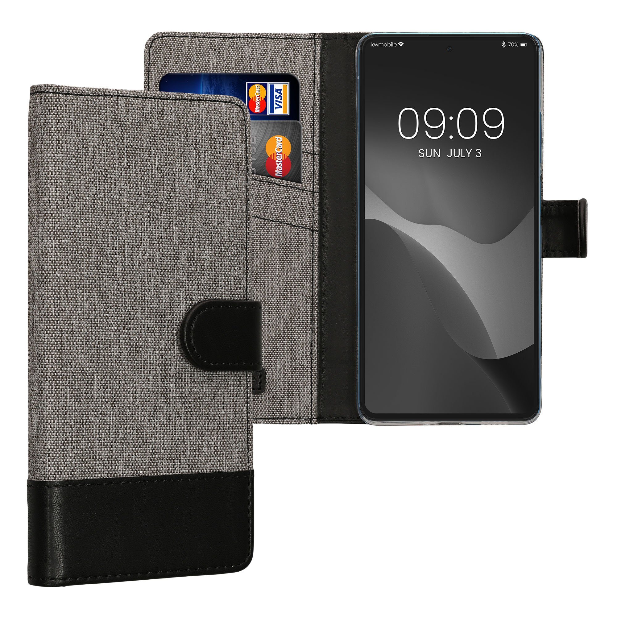 Kwmobile Handyhülle Wallet Case Für Xiaomi Redmi Note 12 Pro 5g Hülle