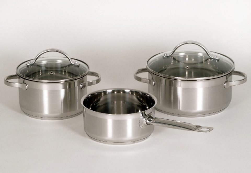 Krüger Topf Set Ohio Edelstahl Set 5 Tlg 1x Bratentopf Ø 20 Cm
