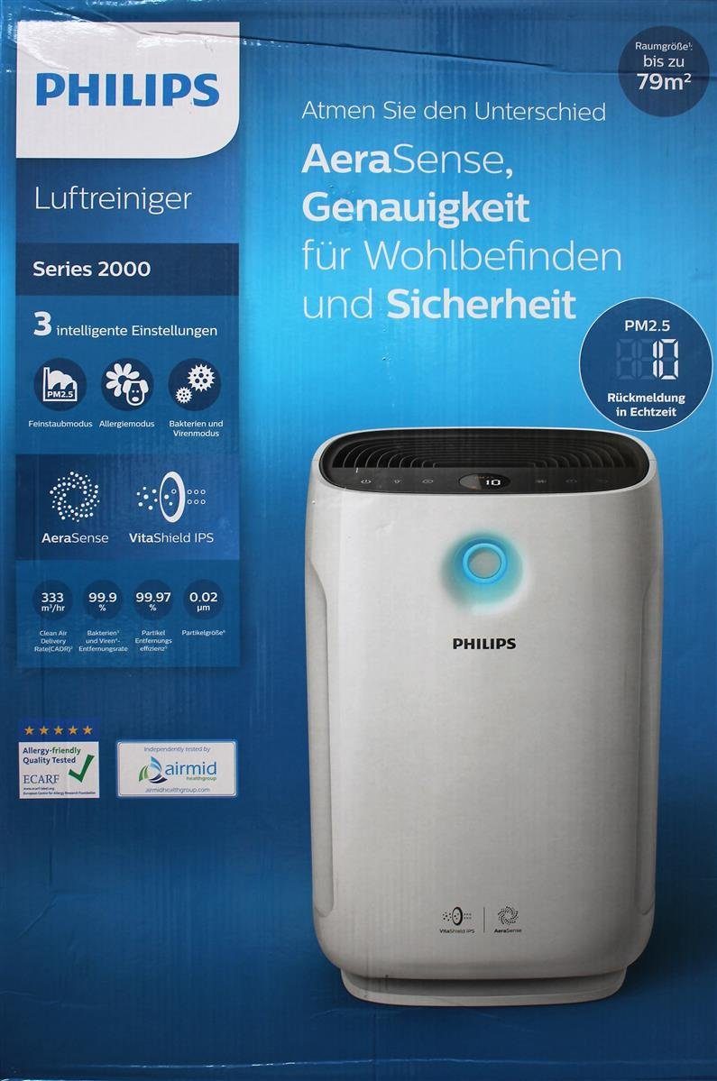 Philips Luftreiniger Philips AC2887/10 Luftreiniger Weiß/Schwarz Raumgr ...