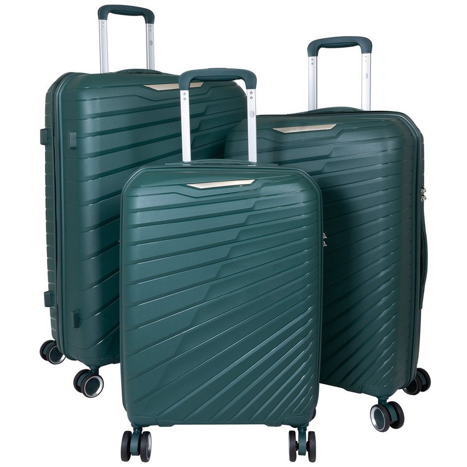 Trendyshop365 Trolleyset Kofferset 3tlg Monza 4 Rollen Hartschale 3