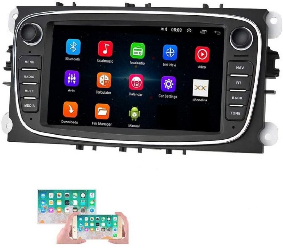 GABITECH 7 zoll Android Autoradio GPS Navi Android für Ford Focus II ... GABITECH 7 zoll Android Autoradio GPS Navi Android für Ford Focus II ...