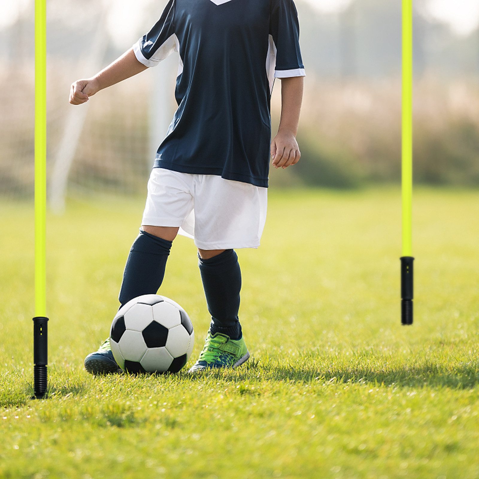 FIVMEN Trainingshilfe Agility Fussball Slalomstangen Set aus 6 Slalom ...