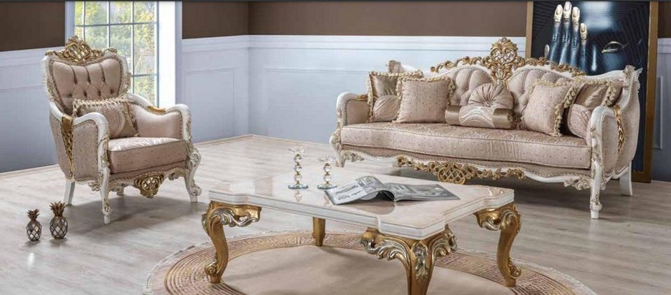 Jvmoebel Sofa Sofagarnitur 31 Sitzer Gruppe Sofas Sitz Barock Stil