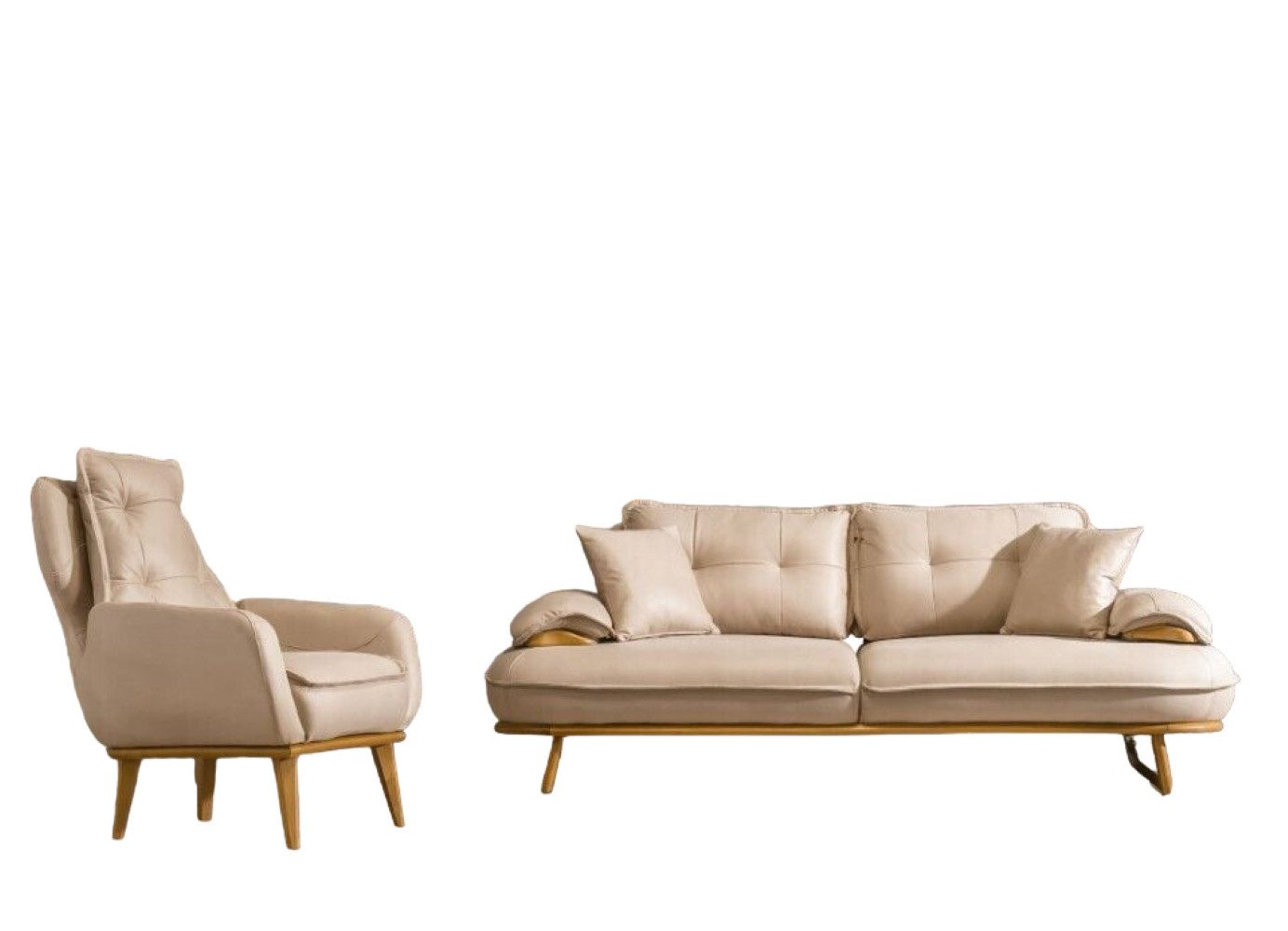 Jvmoebel Sofa Moderne Couchgarnitur Designer 3 Sitzer Luxus Polster