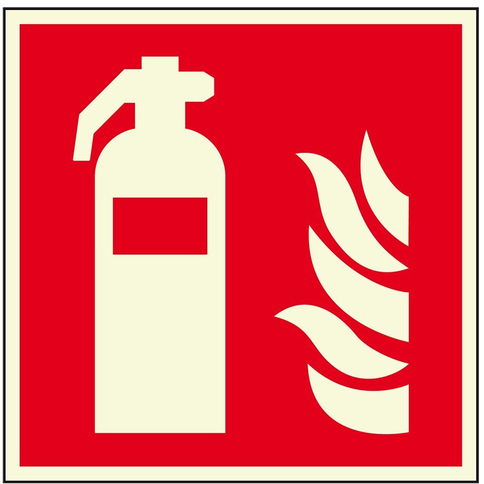 Dreifke Hinweisschild PERMALIGHT® plus Brandschutzzeichen Feuerlöscher, ASR/ISO