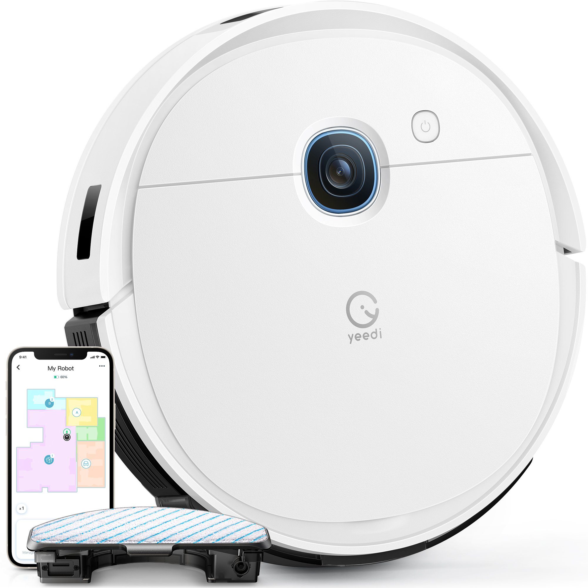 Yeedi Nass Trocken Saugroboter Aus Ecovacs Vac 2 Pro 2 In 1 Saug Und