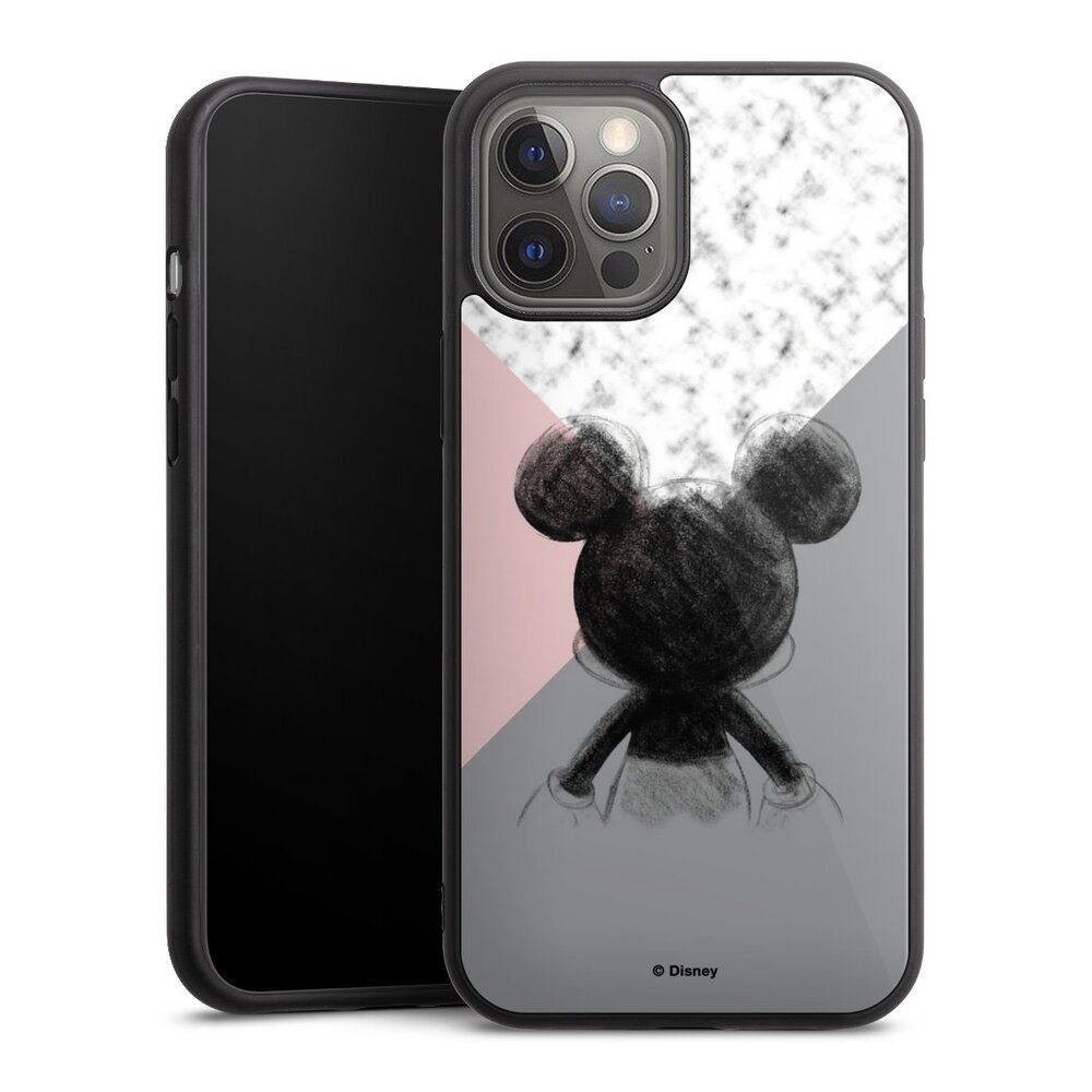 Deindesign Handyhülle Disney Marmor Mickey Mouse Mickey Mouse Scribble