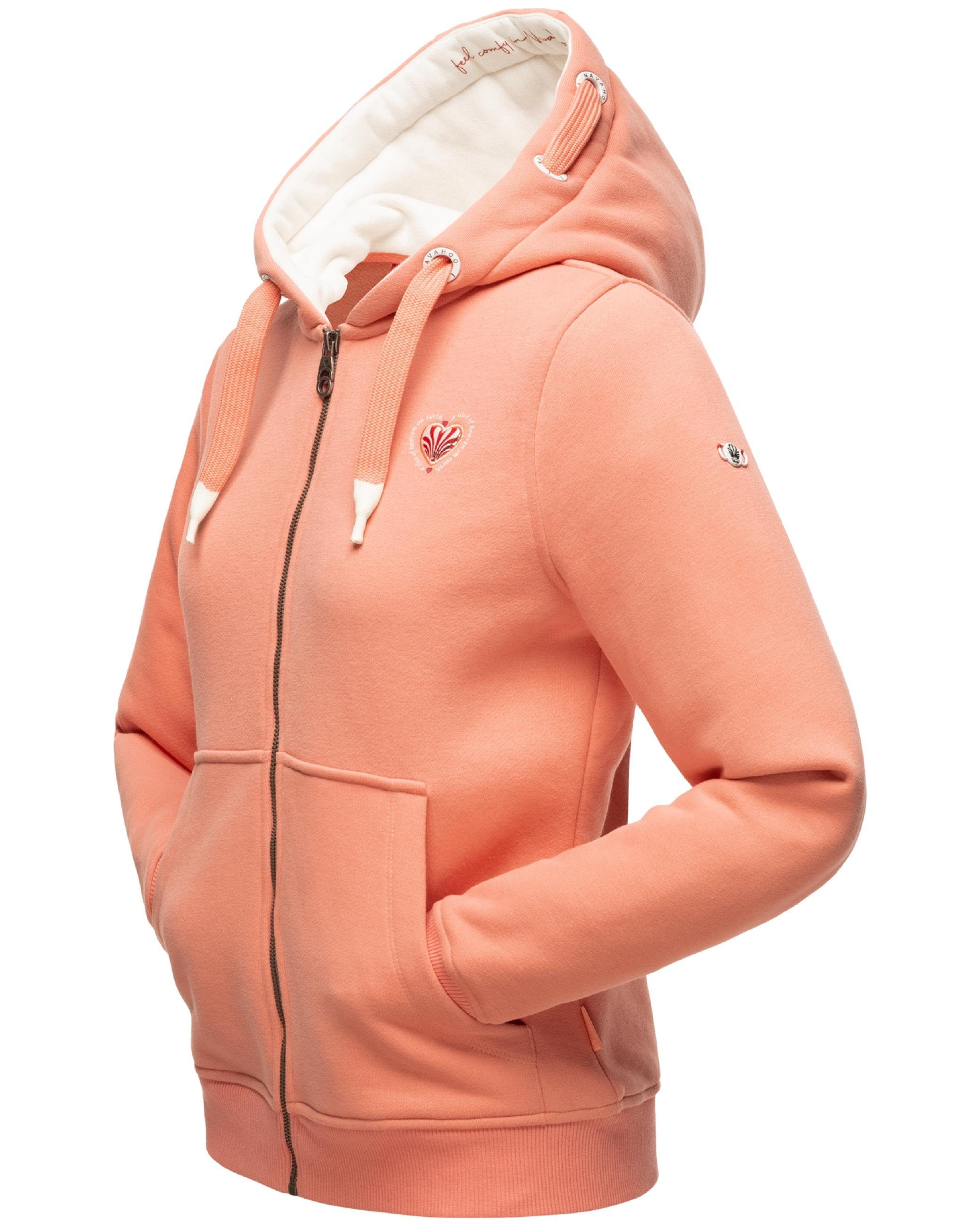 Navahoo Sweatjacke Lieblingstäubchen Kuscheliger Zip Hoodie Mit