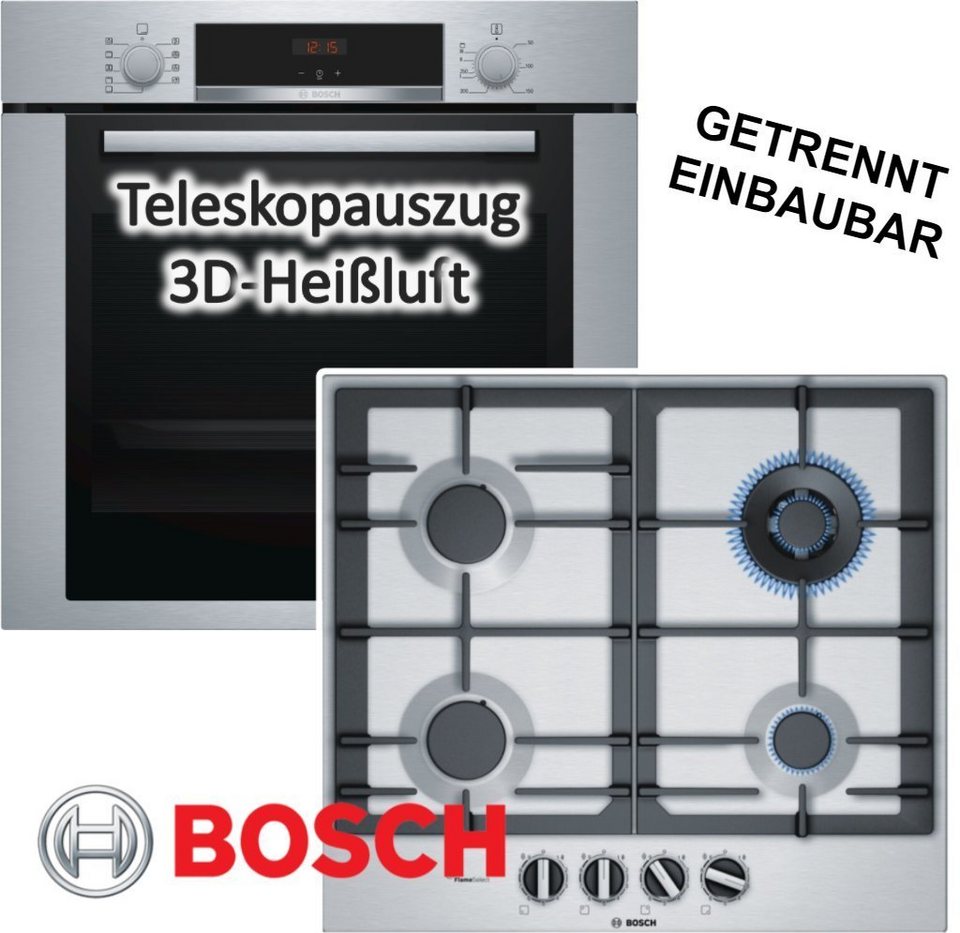 Keenberk Backofen Set Herdset Bosch Einbaubackofen Mit Gaskochfeld