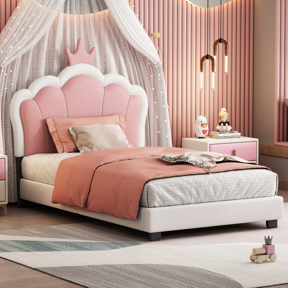 Modfu Bett Gästebett Polsterbett Jugendbett Mit Lattenrosten Und