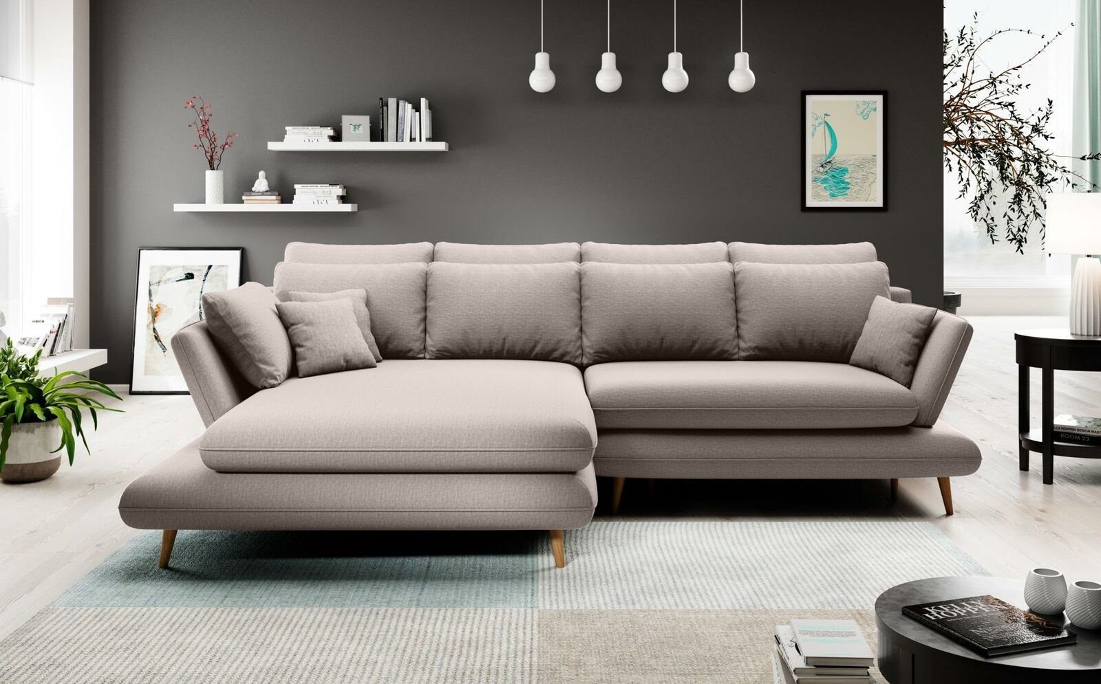 Jvmoebel Ecksofa Stoff L Form Couch Wohnlandschaft Ecksofa Sofa Modern