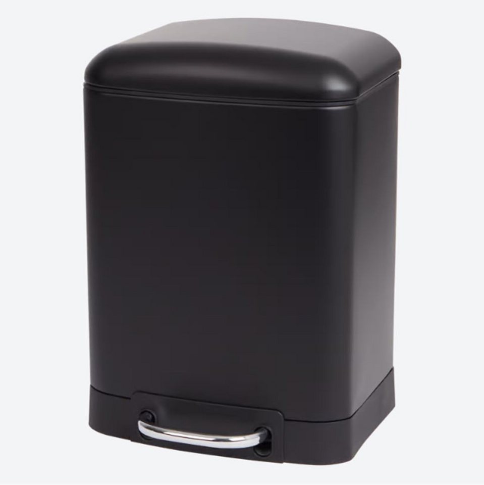 Spectrum Mülleimer Edler Treteimer 6 Liter Schwarz 22 X 16 X 32 Cm