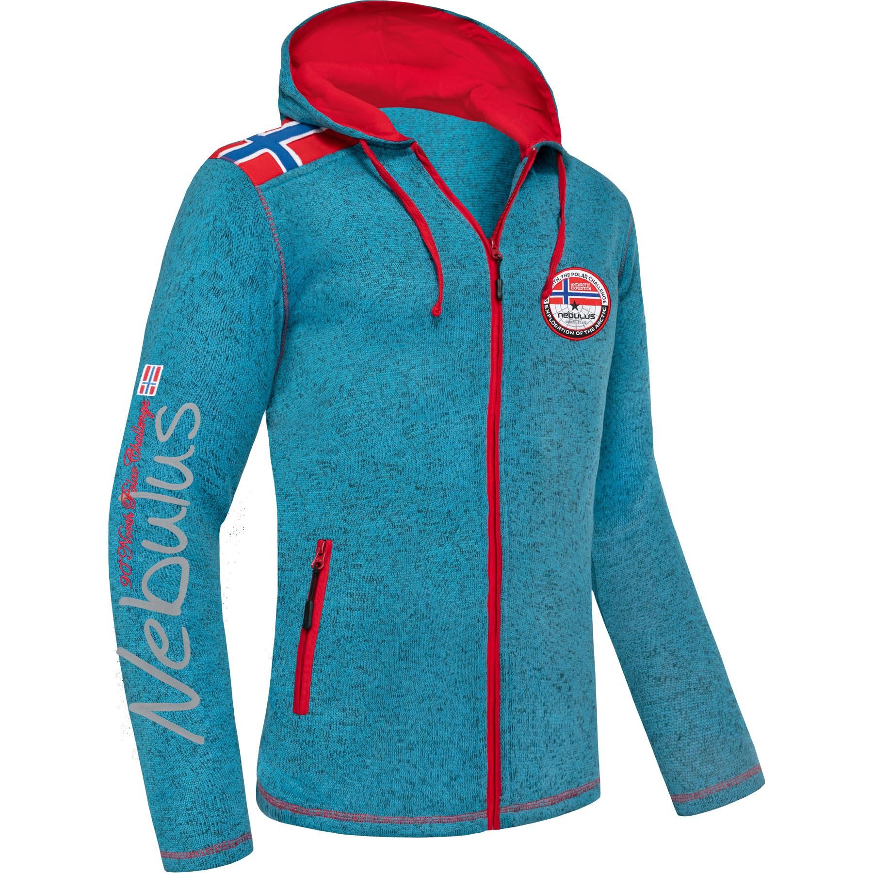 Nebulus Fleecejacke NORSKA, P4646 - Herren, navy meliert, 3XL