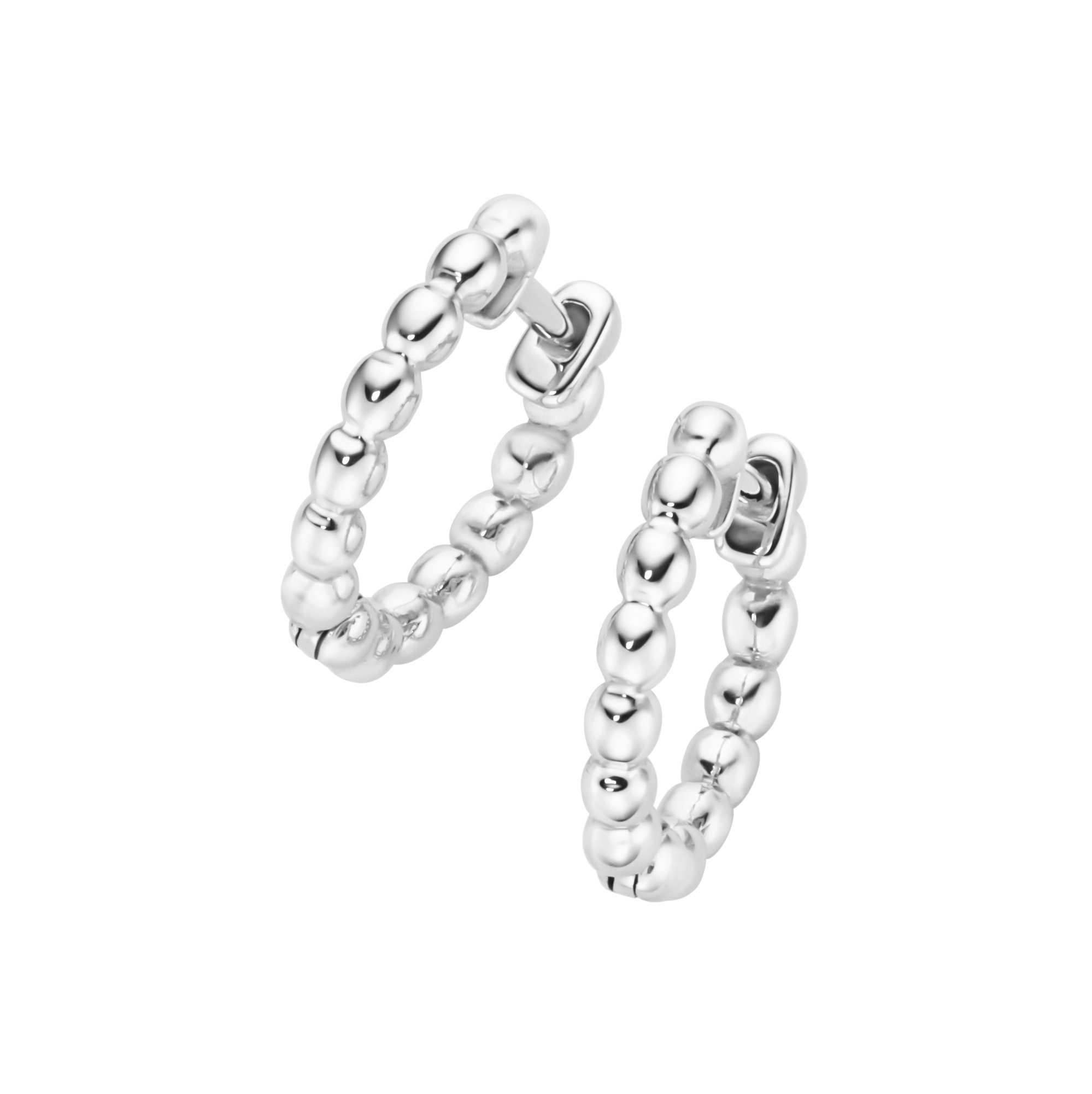 Luigi Merano Paar Creolen in Kugel-Design, Gold 375, Originalgröße kann von der Abbildung abweichen