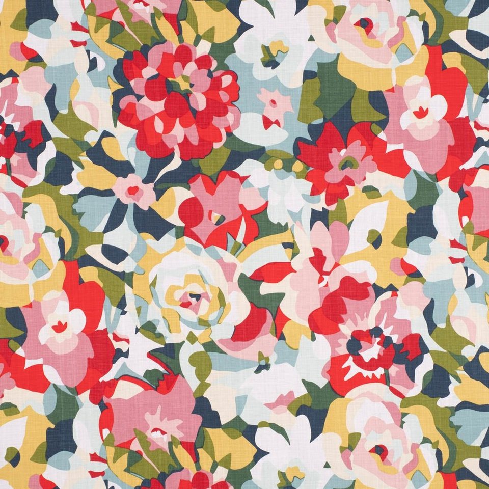 SchÖner Leben Stoff Baumwollstoff Dekostoff Rosemary Abstrakt Rosen