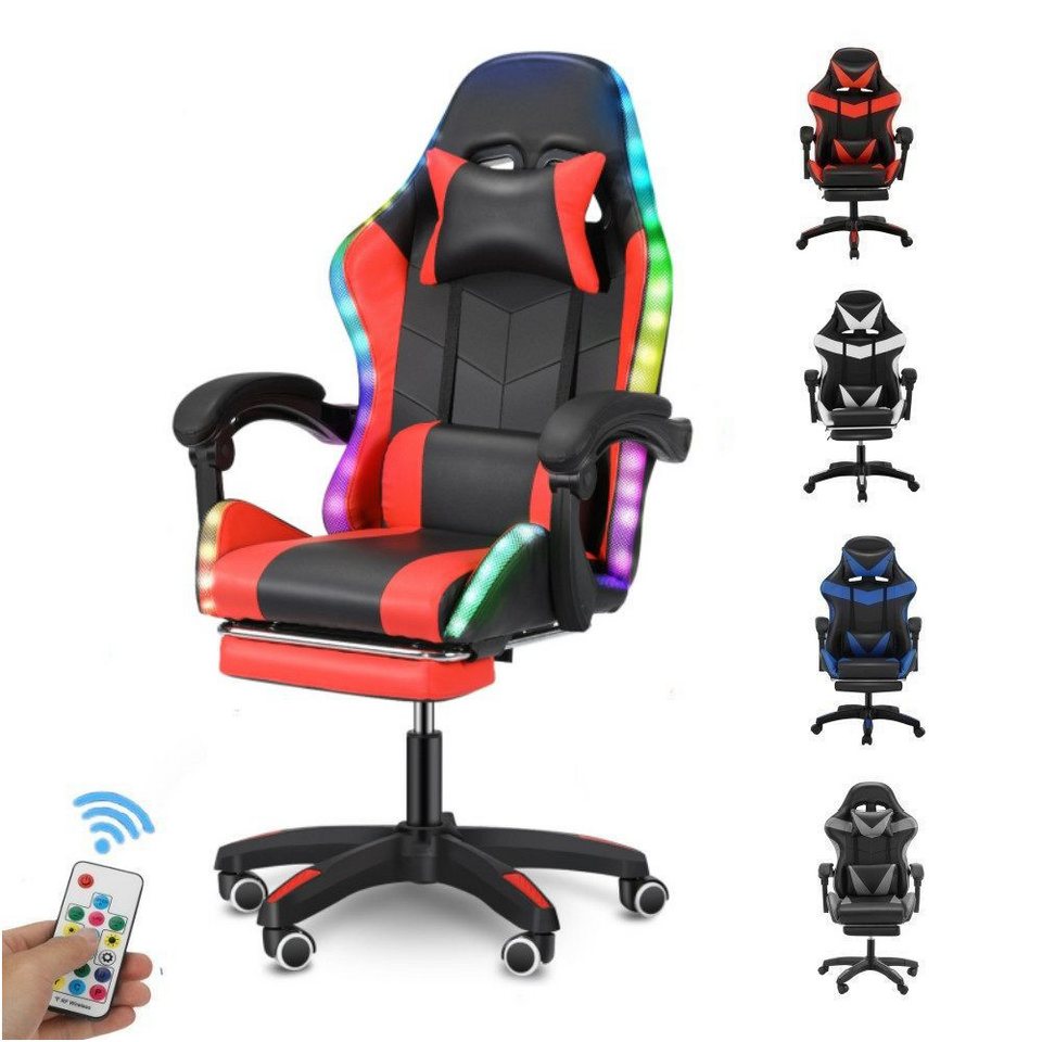Letgospt Gaming Chair Gaming Stuhl Bürostuhl Ergonomischer Mit
