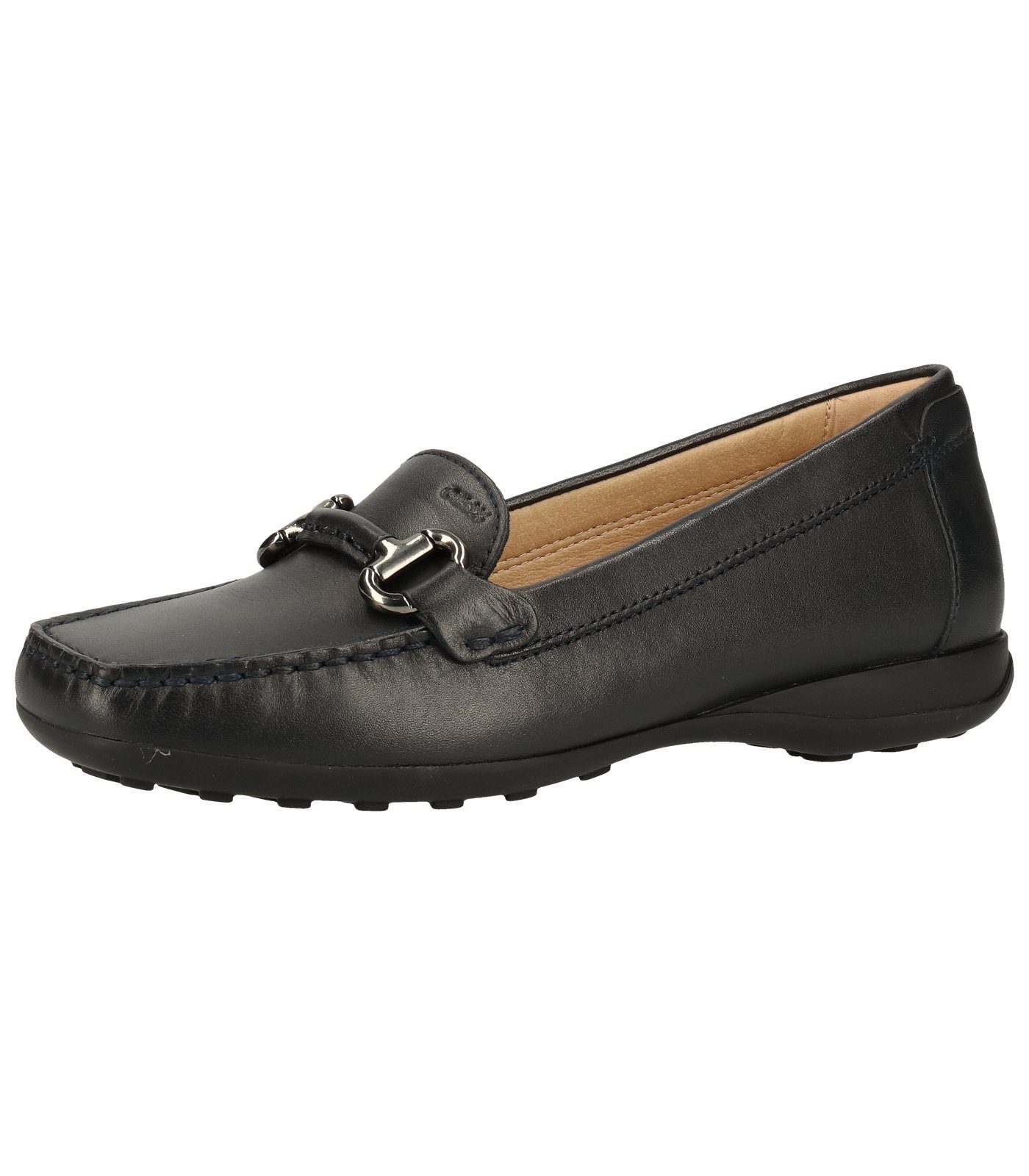 Geox Mokassin Leder Mokassin Verschluss Schlupfschuh